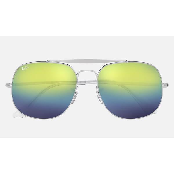 RAY BAN BLAZE ROUND DOUBLE BRIDGE LENSES: BLUE GRADIENT MIRROR – Laguna Bay